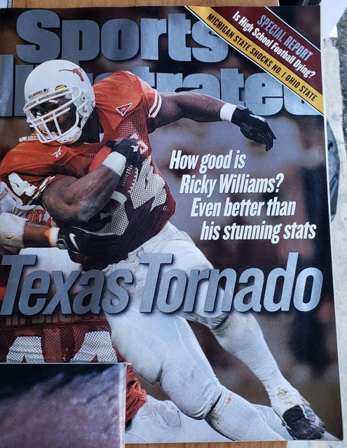 RICKY WILLIAMS TEXAS Longhorns - Sports Illustrated - 16 novembre 1998 ...