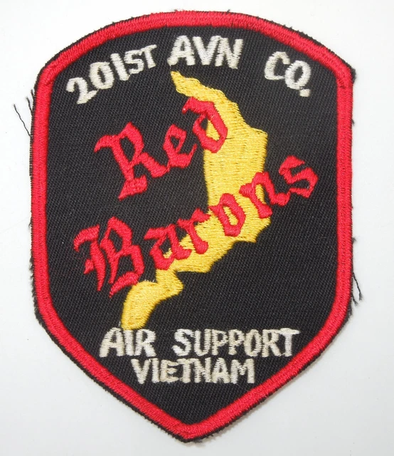 ORIGINAL VIETNAM WAR US Army 201st Aviation Red Barons Air Support ...