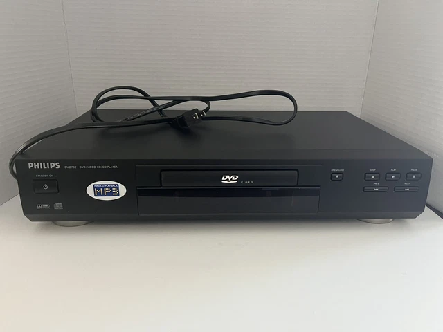 VINTAGE PHILIPS DVD/VIDEO CD/CD Player Model DVD702 - Turns On- No ...