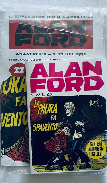 ALAN FORD ANASTATICA n. 22 con adesivi Magnus & Bunker Gazzetta EUR 10,50 - PicClick IT