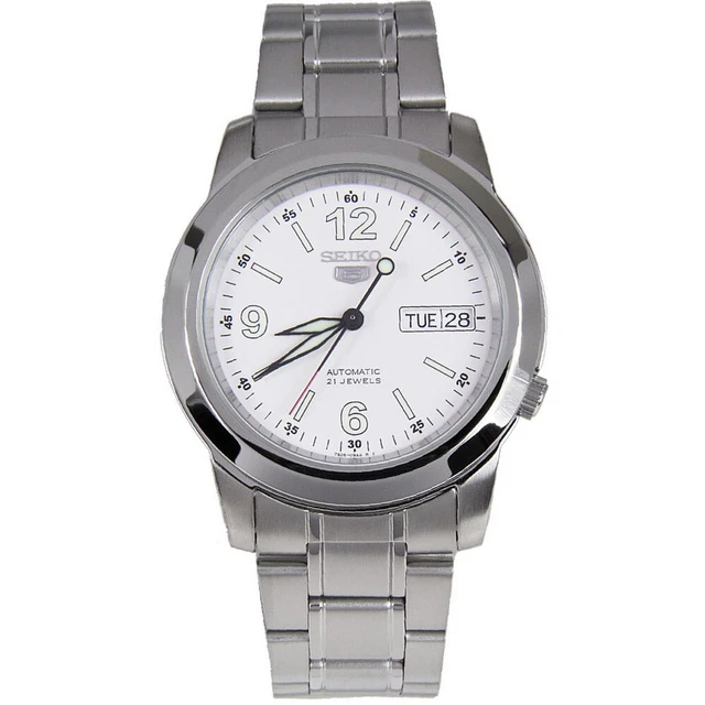 SEIKO 5 SNKE57 Automatic Day-Date White Dial Stainless Steel Mens Watch SNKE57K1 £137.39 ...