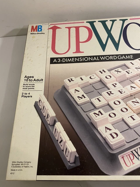 MILTON BRADLEY 1980S Up Words A 3-Dimensional Word Game £11.69 ...