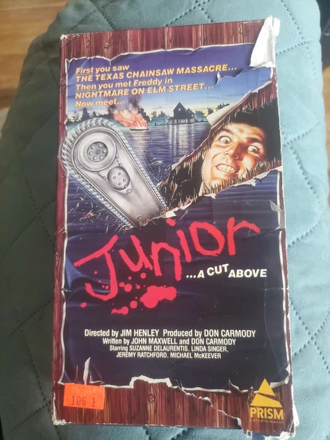 JUNIOR VHS 1985 Slasher Horror Comedy Rare HTF Suzanne Delaurentis $25. ...