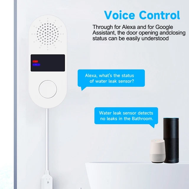 SMART WATER LEAK Detector with Powerful 130DB Alarm and Remote ...