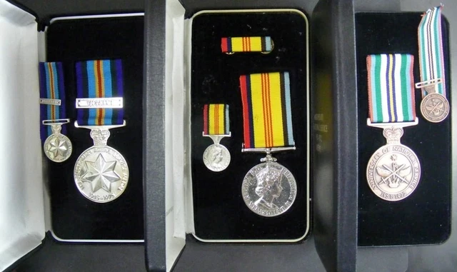 ORIG AUSTRALIAN GROUP 3 Medals: AASM Vietnam, Log Supt, Nat Service ...