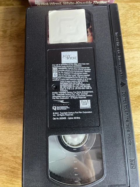 JOY RIDE VHS Horror VHS Cult Classic Vintage Prior Rental VHS Thriller ...