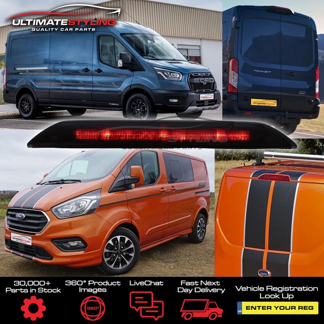 FORD TRANSIT MK8 Smoked Upgrade LED Rear Third Centre Brake Light Lamp ...