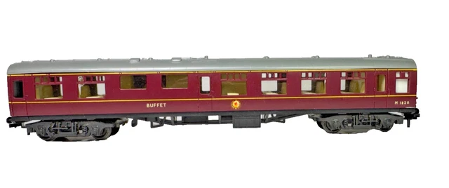 TRIX TRAIN 1903 Buffet Coach M 1820 B.R. Maroon, OO, VNMB Boxed £19.32 ...