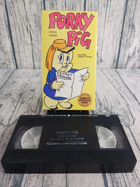 VINTAGE PORKY PIG and Other Cartoon Classics (VHS, Pre-Owned, Good ...