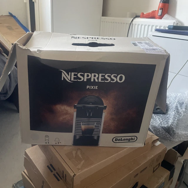 NESPRESSO DELONGHI PIXIE EN124.S Coffee Machine - Silver/very Slight ...