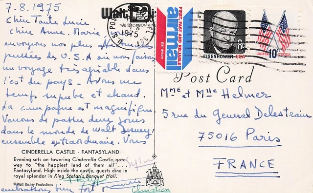 ETATS UNIS LAKE Buena Vista Cinderella Castle Walt Disney World EUR 5 ...