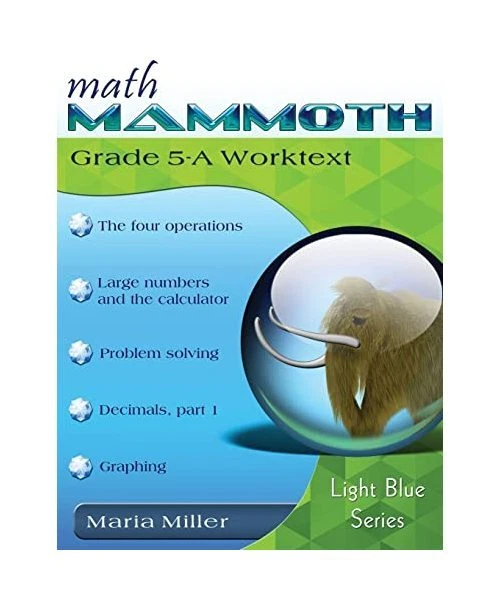 MATH MAMMOTH GRADE 5-A Worktext, Maria Miller EUR 24,27 - PicClick FR