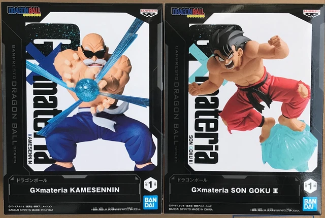 DRAGON BALL MASTER Roshi (Kamesennin) Goku Figure Set of 2 G x Materia ...