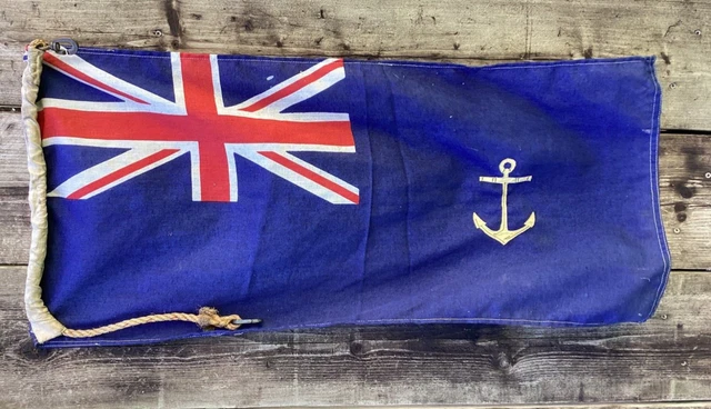 RARE 100% ORIGINAL ww1 Royal fleet auxillary navy royal marine flag ww2 ...