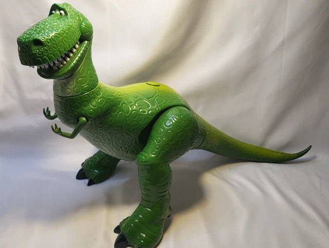 DISNEY PIXAR TOY Story Talking Large Rex Dinosaur Figure 21" Long Mouth ...