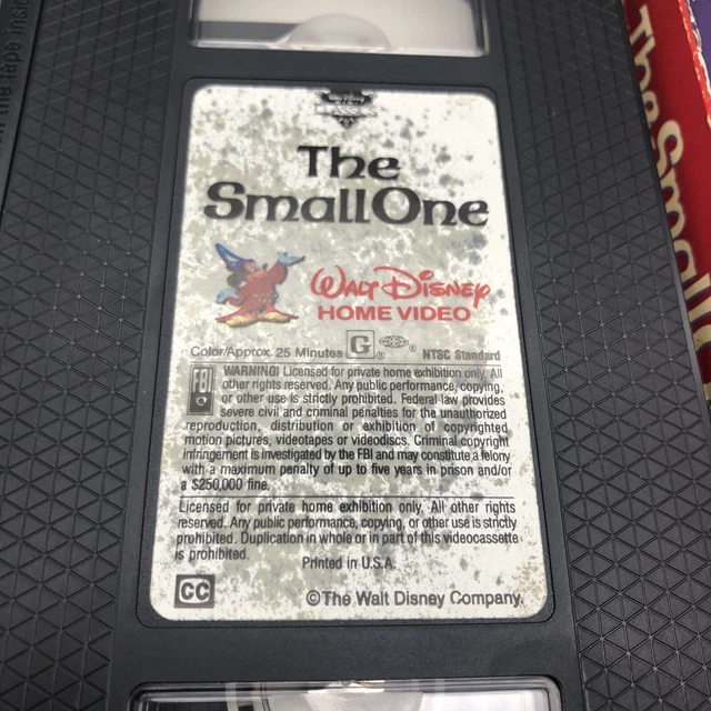 WALT DISNEY MINI Classics The Small One VHS Tape Animated Christmas ...