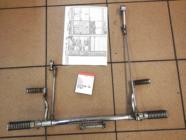 XV750 SE 5G5 vorverlegte Fußrastenanlage Fischer FS04 XV1000 pre ...