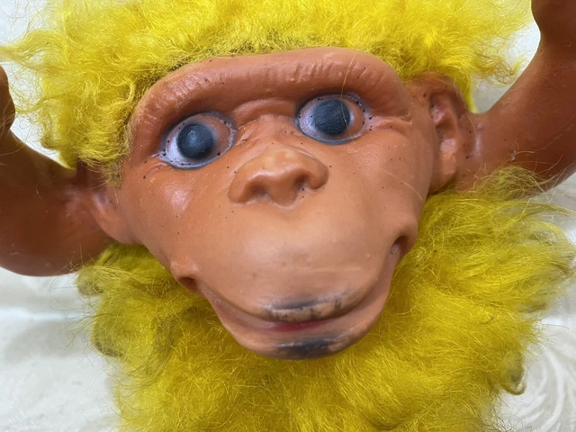 RAULS HAPPY GANG Troll Chimp - Chimpy Monkey / 1960s Gonk - Yellow ...