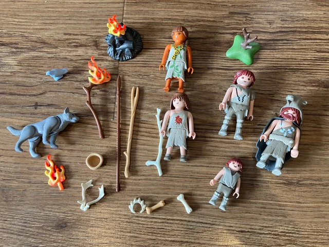 PLAYMOBIL CAVEMAN FIGURINES à thème préhistoriques enfant loup ...