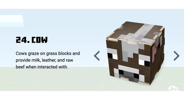 WOOLWORTHS MINECRAFT CUBEEZ Collectors Cubes 2025 #24 Cow $2.50 ...
