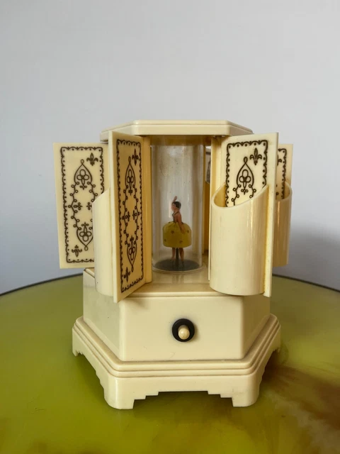 VINTAGE SELCOL MUSICAL Cigarette/Lipstick Carousel with Ballerina £260. ...