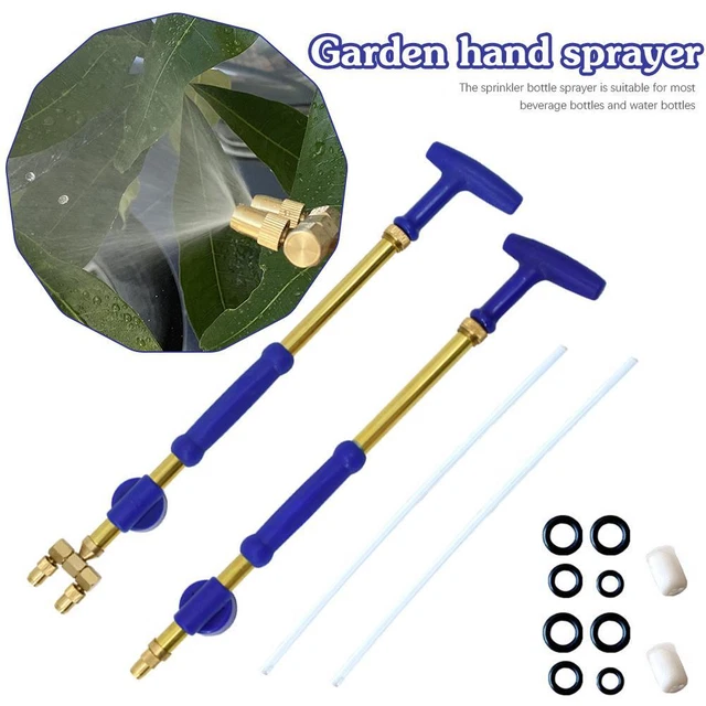 GARDEN MANUAL SPRAYER Double Head Handheld Push Pull Pump Sprayer у. £7 ...