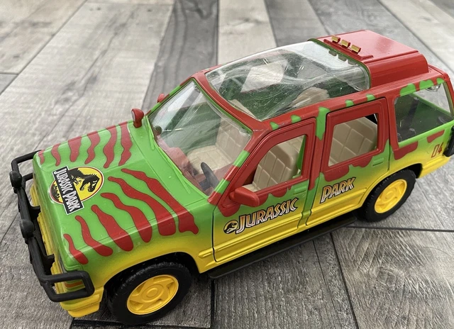 JURASSIC PARK LEGACY Collection Escape Ford Explorer Jeep Mattel 11" £ ...
