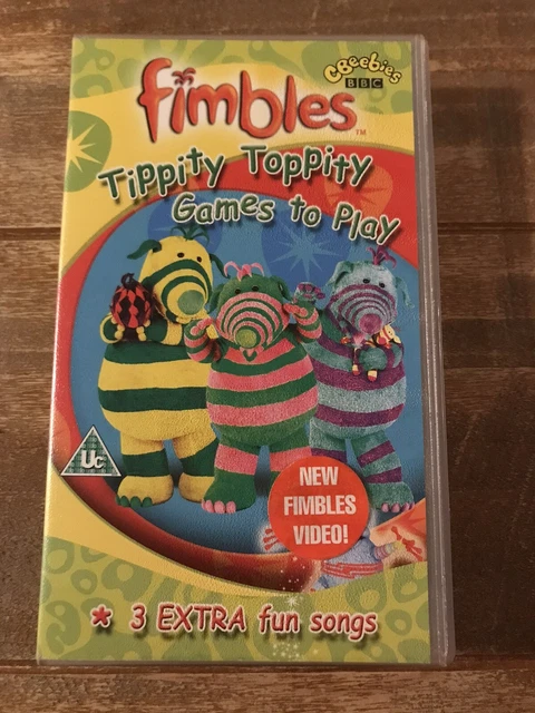 FIMBLES TIPPITY TOPPITY Games To Play VHS Video Childrens CBeebies BBC ...