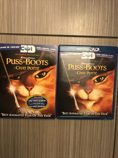 PUSS IN BOOTS (Blu-ray/DVD, 2012, Canadian Includes Digital Copy 3D ...