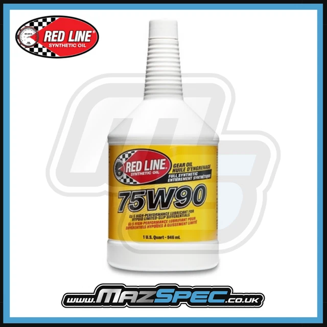 RED LINE GL5 75W-90 GL-5 Fully Synthetic Gear Oil / Differential Oil ...