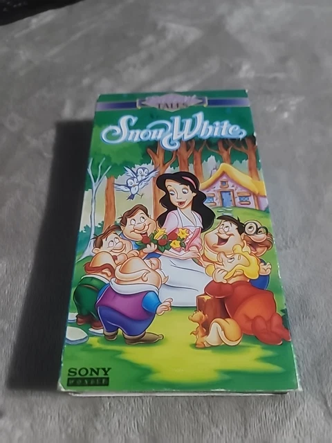 VINTAGE ENCHANTED TALES - Snow White VHS Tape 1994 Fully Animated Sony ...