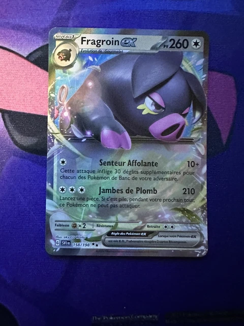 CARTE POKÉMON FRAGROIN EX 158/198 Ecarlate et Violet fr EUR 2,10 ...