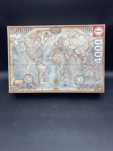 EDUCA BRAND WORLD Political Map Of The World 4000 Piece Puzzle 14827 NEW SEALED EUR 16,81 ...