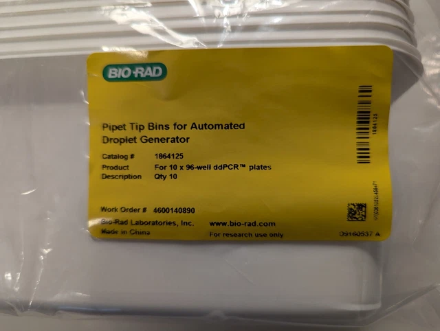 BIO_RAD PIPET TIP Bins for Automated Droplet Generator Pkg of 10 ...