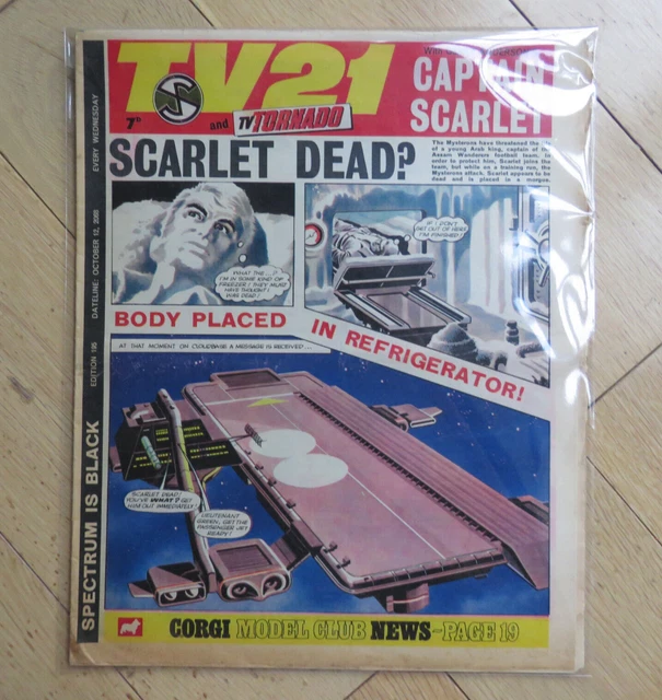 TV CENTURY 21 TV21 Tornado Comic #195 With Gerry Andersons Captain ...