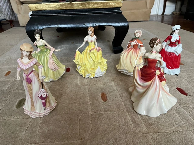 ROYAL DOULTON FIGURINES ‘Pretty Ladies’ Set x6 £150.00 - PicClick UK