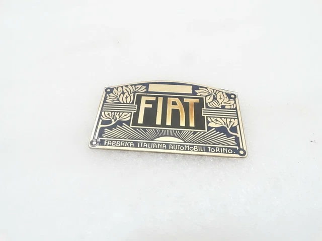 VINTAGE FIAT CAR Radiator Brass Badge/Logo/Emblem 1901 & Onwards £17.36 ...