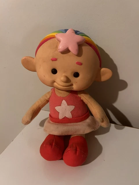 RARE CLOUD BABIES CBeebies Rainbow Baby Baba Pink 7" Plush Soft Toy ...