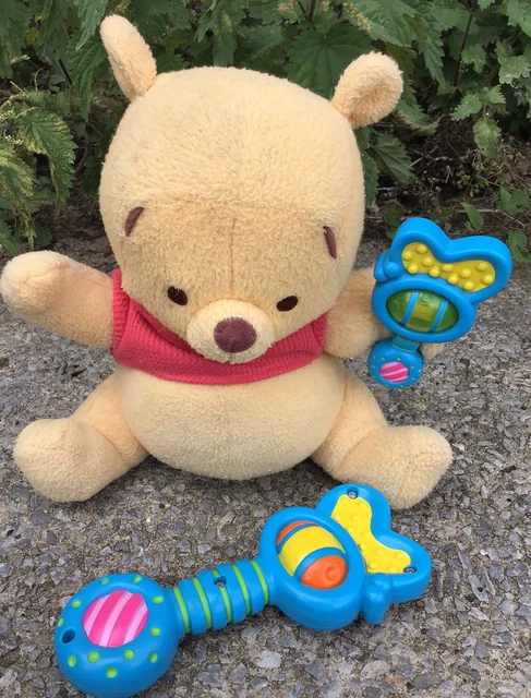 FISHER PRICE BABY Winnie the Pooh magic rattle Singing Teddy Plush Toy ...