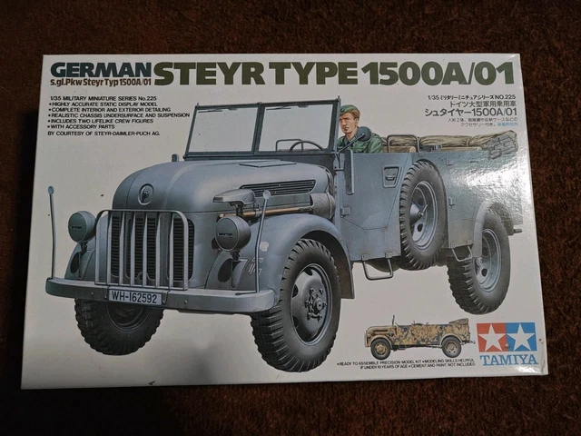 TAMIYA STEYR TYPE 1500a/01 German Model Kit 1:35 Scale Plastic New £5. ...