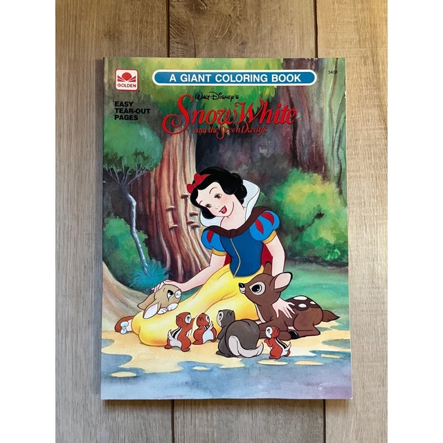 WALT DISNEY’S SNOW White A Giant Coloring Book 1993 Golden Books Unused ...