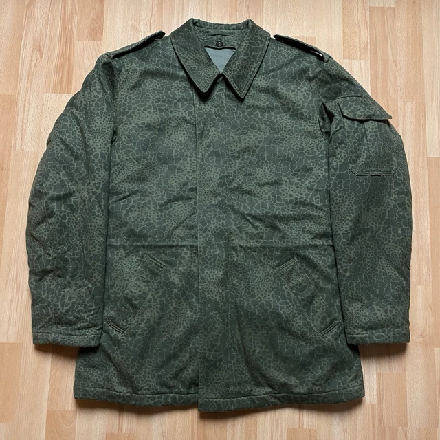 VINTAGE POLISH ARMY Jacket Puma Camouflage Size XL Green Military Field ...