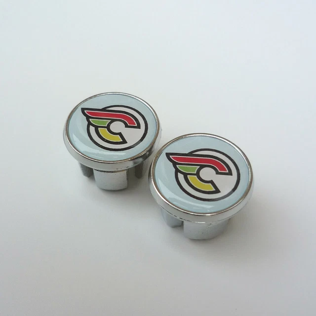 VINTAGE STYLE, CINELLI Supercorsa, Chrome Racing Bar Plugs, Caps, Repro ...