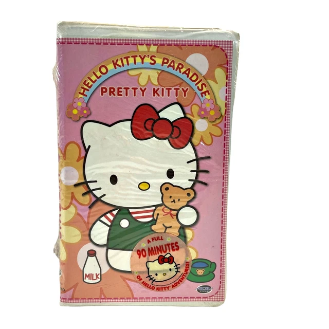 HELLO KITTYS PARADISE Pretty Kitty VHS SEALED Sanrio 2002 ****FREE ...