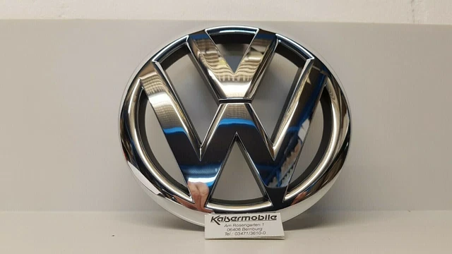 ORIGINAL VW POLO 6R VW Zeichen Emblem Logo Kühlergrill vorn chrom ...