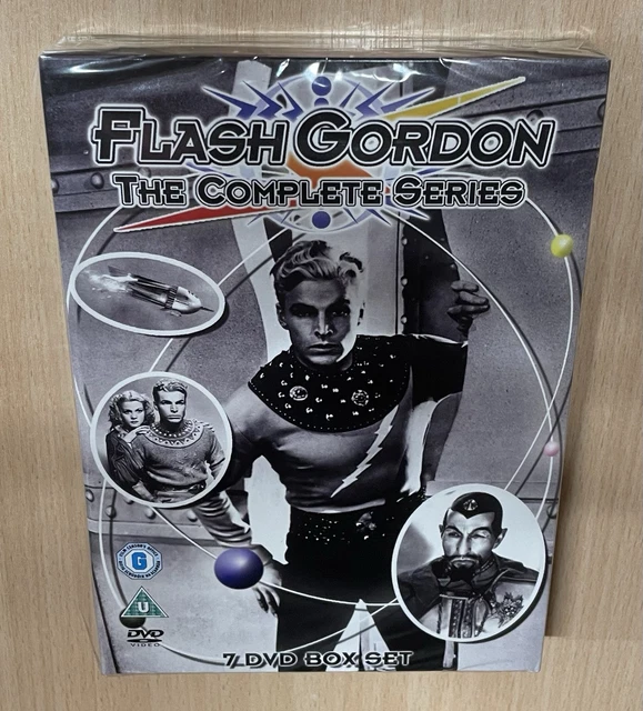 FLASH GORDON COMPLETE Series DVD x7 B&W Box Set Movie Serials 1936-40 ...