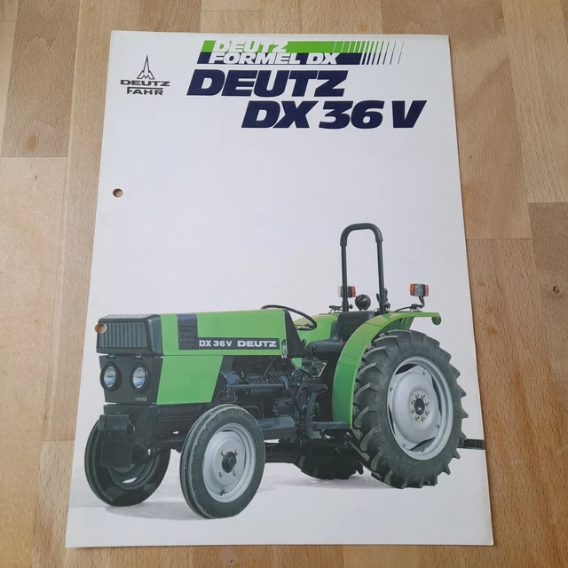ORIG. SCHLEPPER PROSPEKT Deutz Fahr DX 36 V Traktor EUR 6,90 - PicClick DE