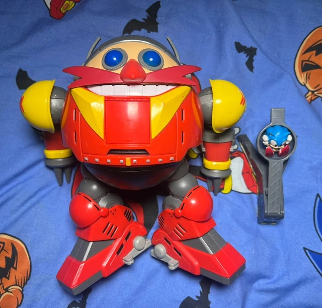 SONIC THE HEDGEHOG Dr Robotnik Giant Eggman Robot Battle Set Jakks ...