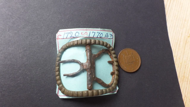 STUART GEORGIAN BUCKLE OLD COLLECTION found metal detecting finds-river ...