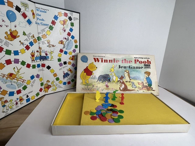 WALT DISNEY WINNIE the Pooh Board Game 1964 Parker Brothers Complete ...
